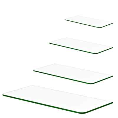 Clear Tempered Glass Shelf Panel Storage Sheet Shelving Display Bathrom ...