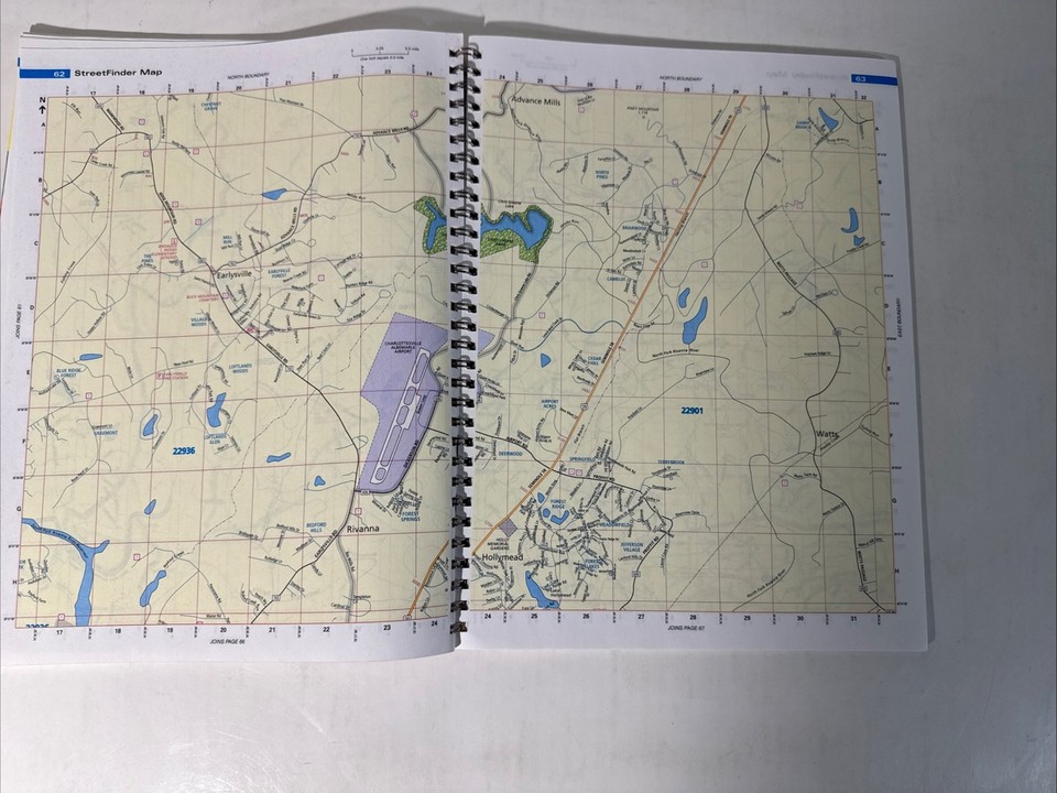 Roanoke Lynchburg Charlottesville VA Street Guide 2002 Rand McNally ...