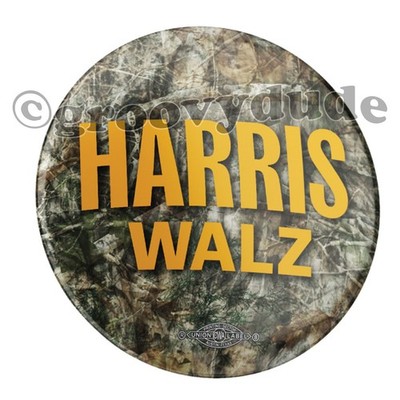 Official Kamala Harris Tim Walz Camo - MN Political Campaign Pin ...