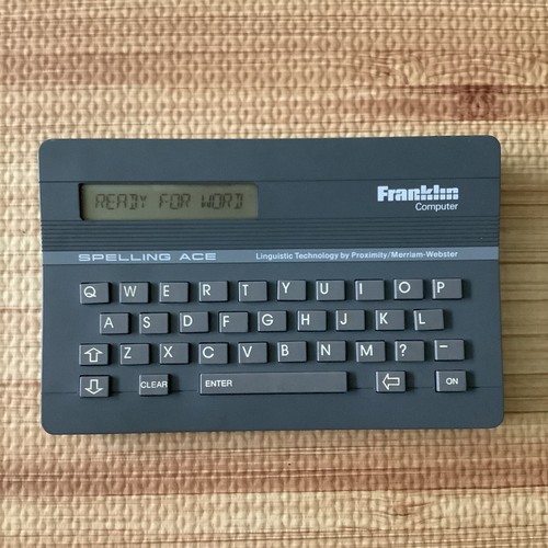 Franklin Computer Spelling Ace English Spell Checker Tested Works | eBay