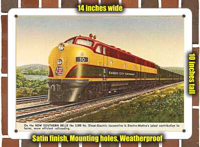 Metal Sign - KCS Southern Belle Streamliner - 10x14 inches | eBay