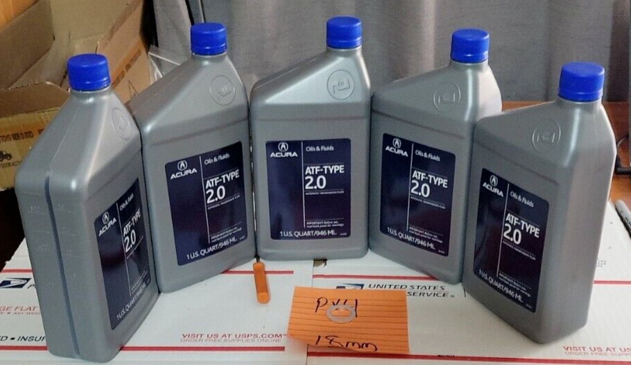 5 QTS Honda OEM ATF Type 2.0 W/Washer Automatic Transmission Fluid NEW ...