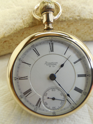 VINTAGE,WALTHAM,OPEN FACE, POCKET WATCH 15J,APPLETON TRACY,14G.F.SIZE ...