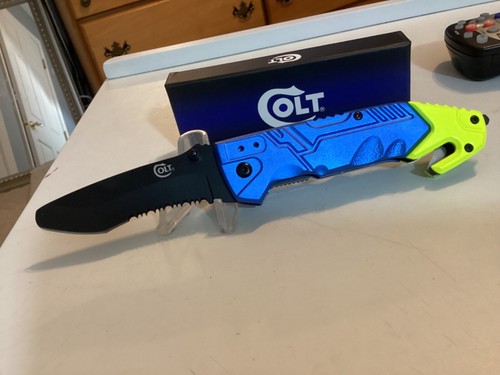 Colt Rescue Knife CT737 Speed assisted , Sear Belt Cutter nice one New ...
