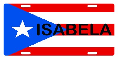Puerto Rico Flag ISABELA License Plate PR Boricua Emblem | eBay