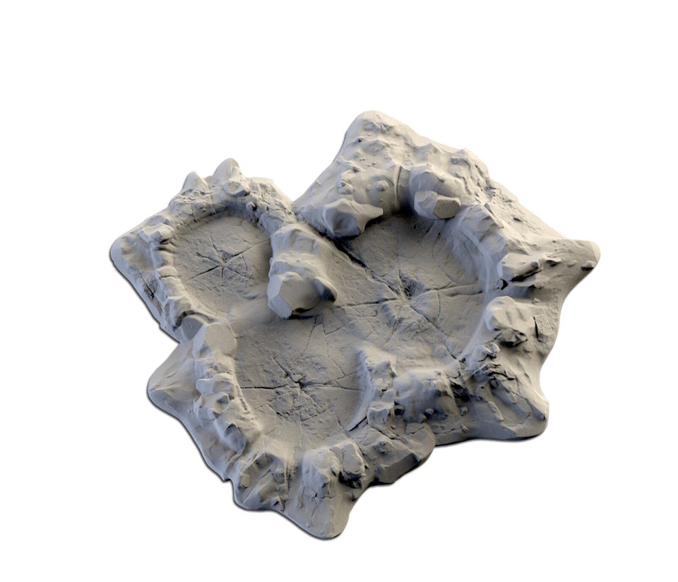 Star Wars Legion Miniatures - Craters - Explosion, Impact Crash Sights ...