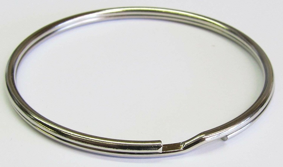 Keyholder Jailers 3",76mm,Steel Split Ring,&KeyRings.Caretaker,Landlord ...