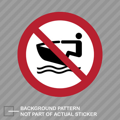 P057 No Personal Water Craft Sticker Decal Vinyl iso 7010 iso 3864 ...