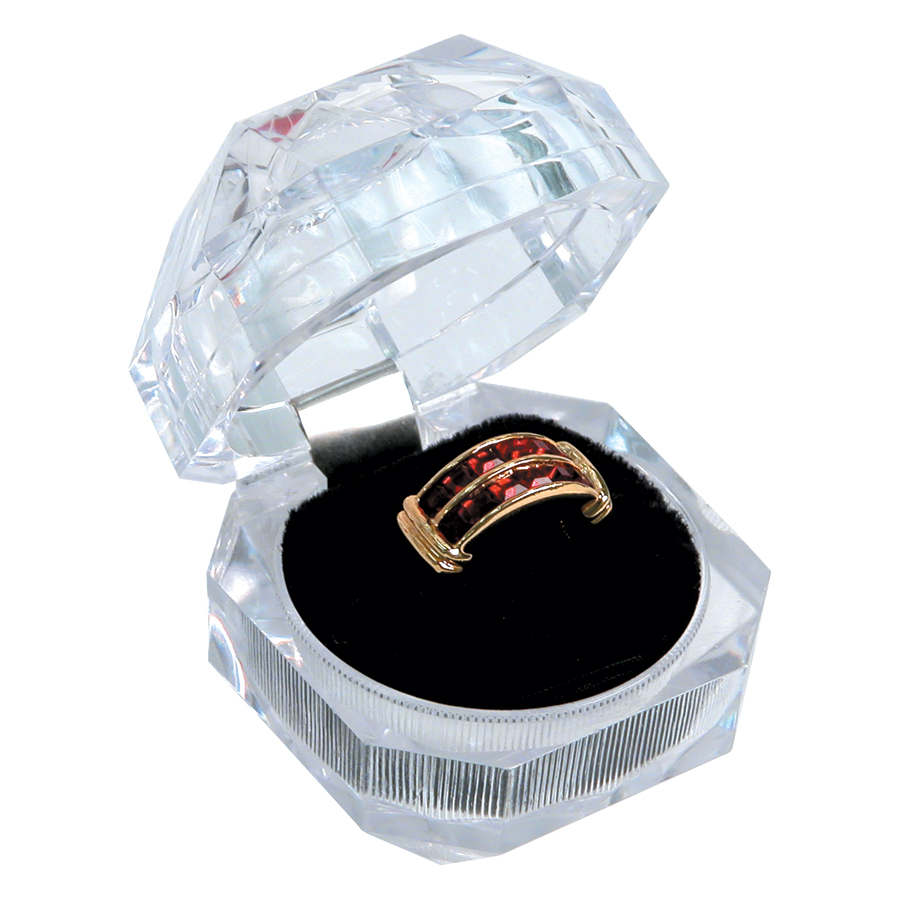 48Pc Ring Boxes Acrylic Crystal Ring Gift Boxes Bulk Box Cufflinks Box ...