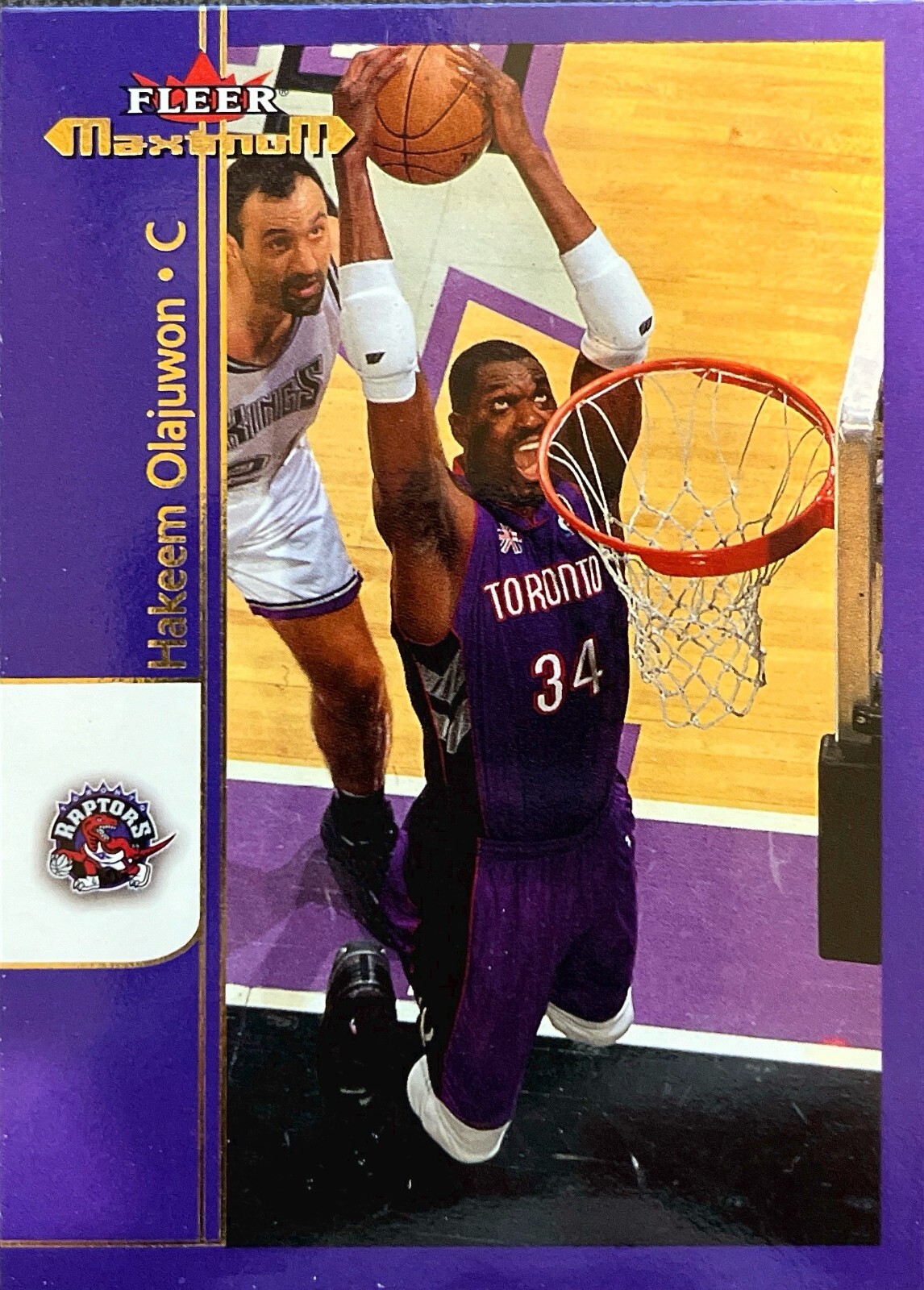 Hakeem Olajuwon Fleer Maximum 01-02 #108 Toronto Raptors | eBay