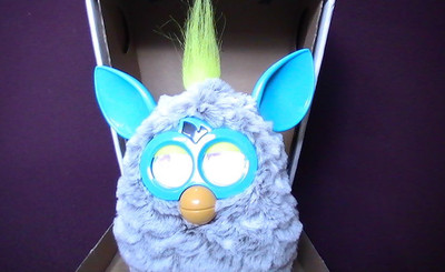 Hasbro Furby 2012 Rain Cloud Grey & Teal Rare Collectible 30 Day ...