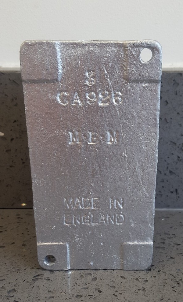 2 WAY VINTAGE MEM FLAME PROOF FACTORY LIGHT SWITCH SALVAGE RECLAIMED ...