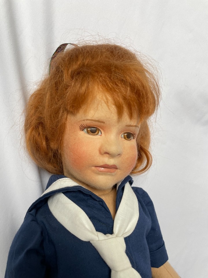 R. John Wright Doll LILLIAN 20" molded felt, fully jointed 1987 #256/ ...
