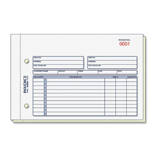 Rediform Invoice Form - 50 Sheet[s] - Stapled - 2 Part - Carbonless - 5 ...