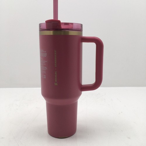 Stanley Insulated Tumbler with Handle and Straw 40 oz,Cranberry ...