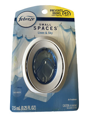 Febreze Small Spaces Linen & Sky Scent Air Freshener Odor Eliminator ...