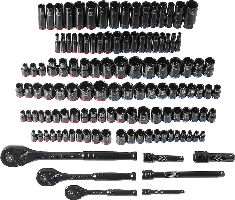 TRUE MECHANIC 303-Piece Mechanics Tool Set, 120T Ratcheting Wrench, 303 ...