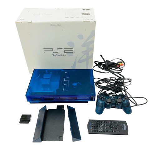 Sony PlayStation 2 Console Ocean Blue SCPH-37000L PS2 | eBay