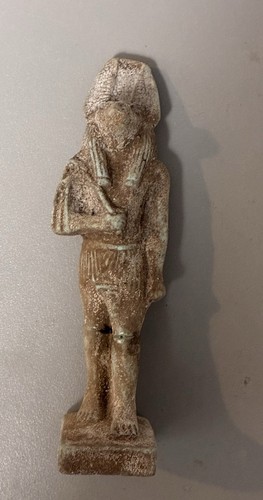 Ancient Egyptian Faience Statue Of The Jackal Headed God Anubis,5” Tall ...