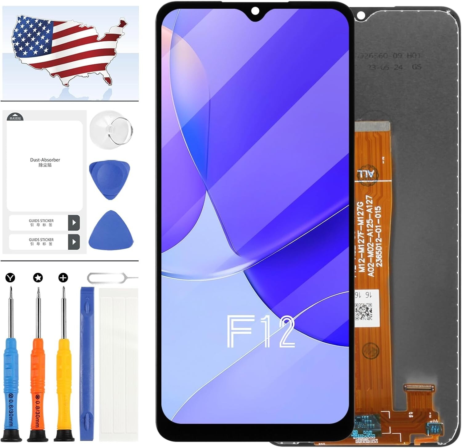 For for Samsung F12 SM-F127G Touch Screen Digitizer LCD Display ...