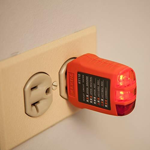 Klein Tools RT310 Receptacle Tester, AFCI and GFCI Outlet and Assorted ...