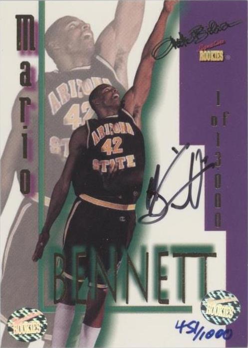 1995 Signature Rookies Autobilia - Mario Bennett #27 Autographs /1000 ...