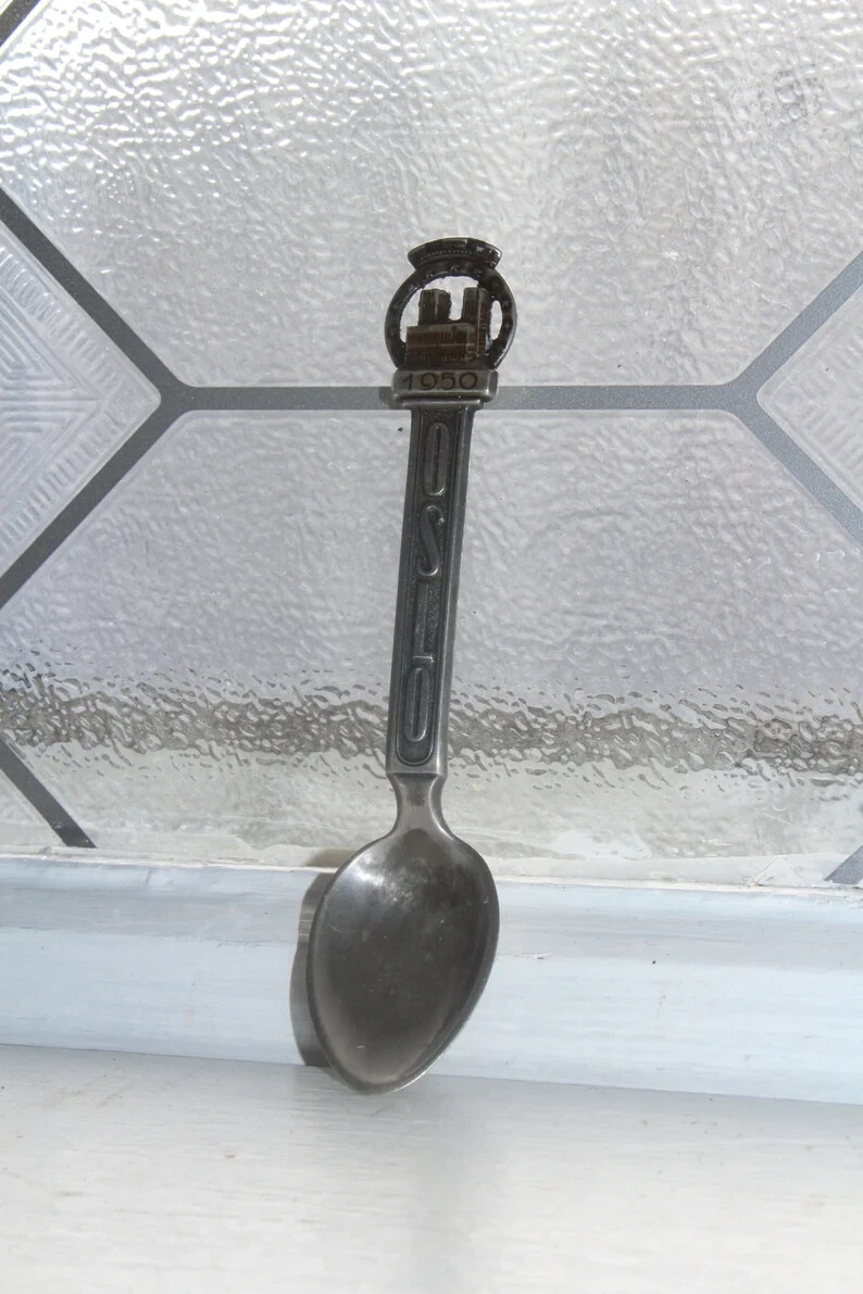 Oslonorway 830 Sterling Silver Unusual Souvenir Spoon Ebay