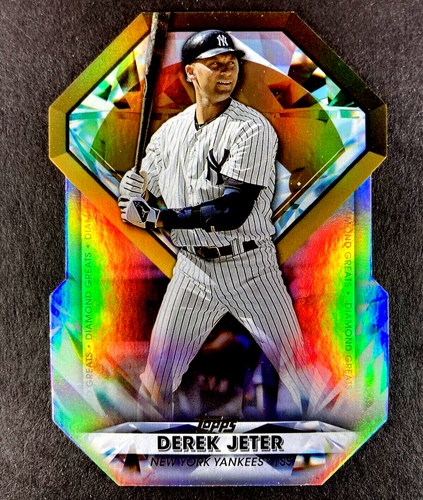 Derek Jeter 2022 Topps "Diamond Greats" Die-Cut Holofoil Refractor ...