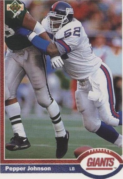 1991 Upper Deck - #183 Pepper Johnson for sale online | eBay