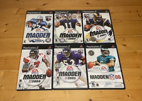 PlayStation 2 PS2 Lot of 6 Madden NFL Games 2001-2006 | eBay