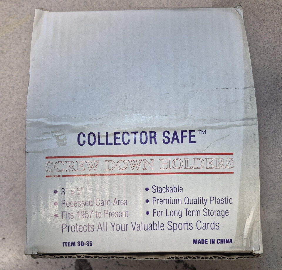 COLLECTOR SAFE Lot (44) 5" x 7" Screw down card Holder Brass Screw ...
