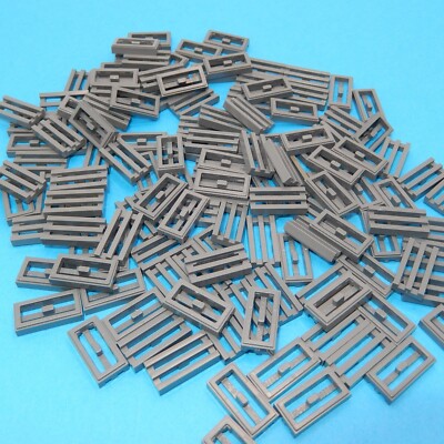 LEGO Plates - 1x2 Radiator Grille | #2412 | Dark Grey | 134 Pieces | eBay