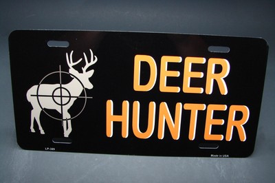 DEER HUNTER ELK HUNTING METAL NOVELTY CAR LICENSE PLATE AUTO TAG | eBay