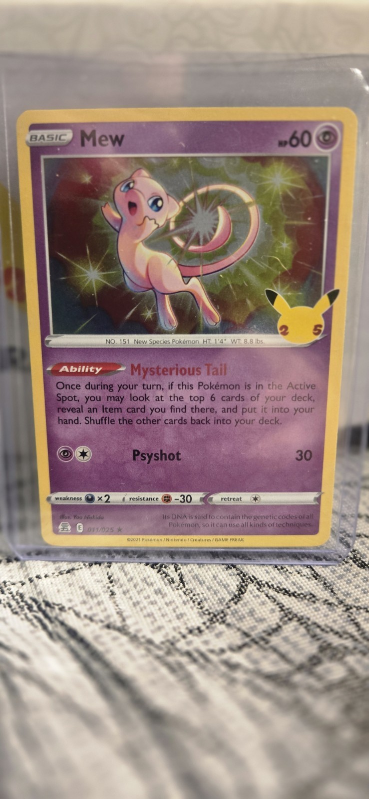 Mew 25 Current Market Value | Celebrations