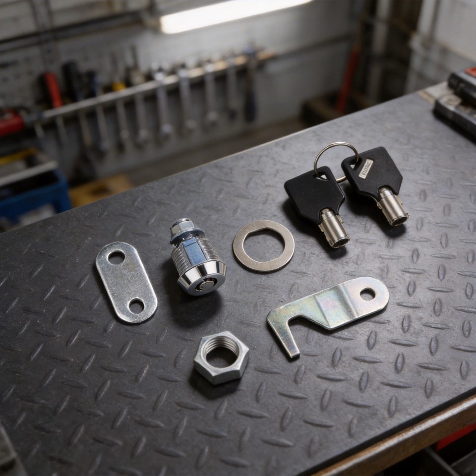 Secure Toolbox Lock Kit with Keys Hook Cam and Tubular Cam Lock for ...