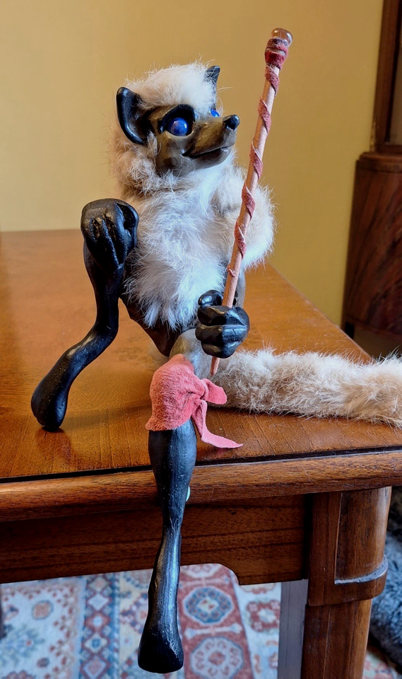 Amazing OOAK Demonic Silky Sifaka Lemur Puppet Automaton Working ...