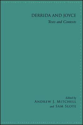 Suny Series in Contemporary French Thought Ser.: Derrida and Joyce ...