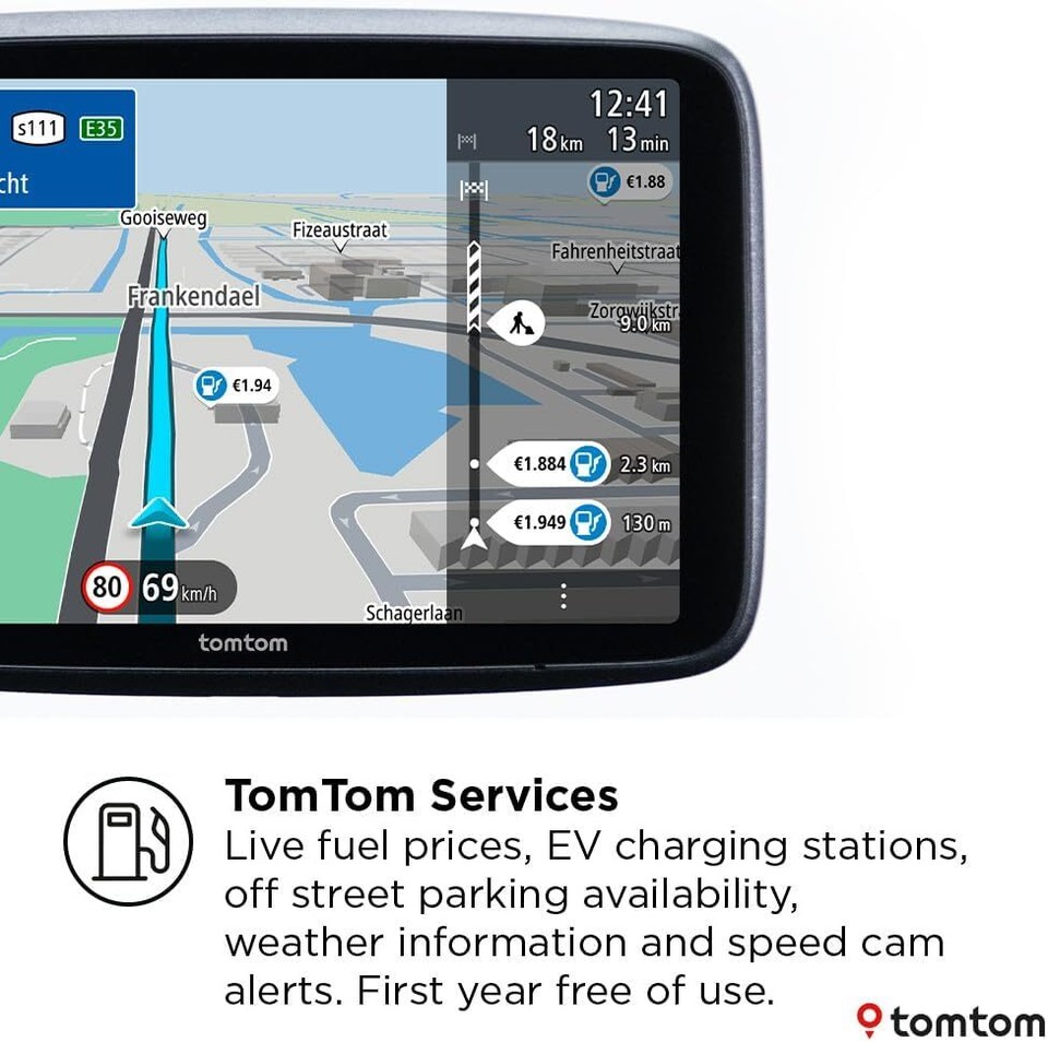 TomTom GO Superior 7" Inch HD Touchscreen Car Sat Nav - World Maps B+ ...