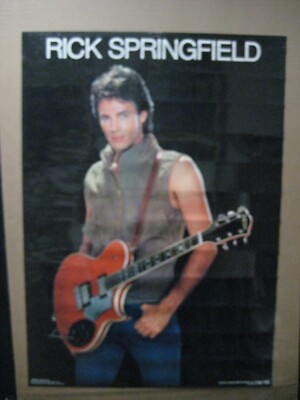 RICK SPRINGFIELD SINGER VINTAGE POSTER 1982 GARAGE BAR CNG2400 | eBay