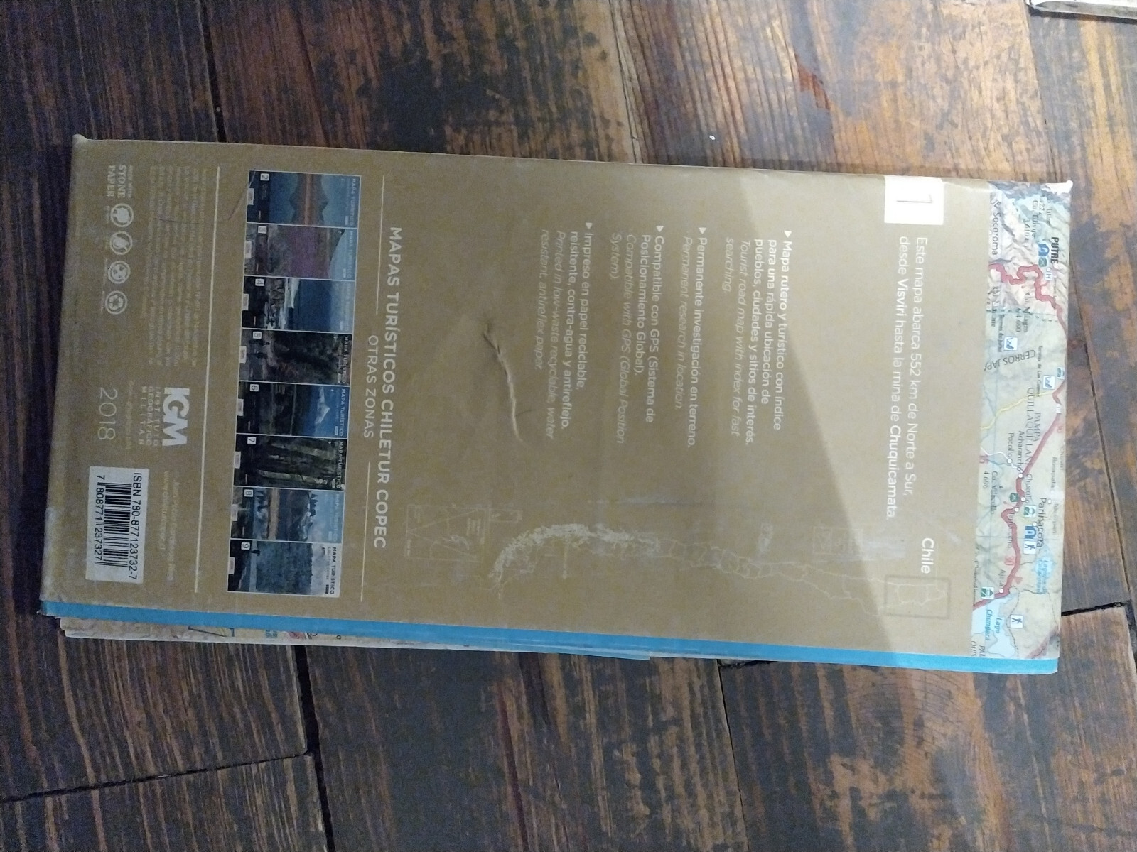 carte détaillée CHILI/LAUCA y SURIRE 1:400000 Mapas turisticos chiletur ...