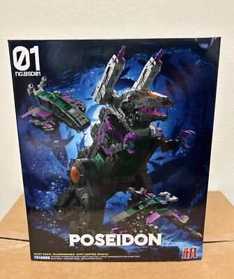 Ji One Machine BSD-01 Poseidon Dinosaur Mode | Base Mode | Spaceship ...