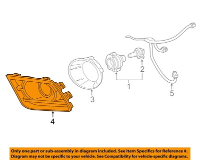 Chevrolet GM OEM Camaro Foglight Fog Driving Light Lamp-Lamp Bezel Left ...