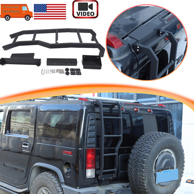Aluminium Tailgate Cargo Rear Window Roof Rack Ladder for Hummer H2 ...