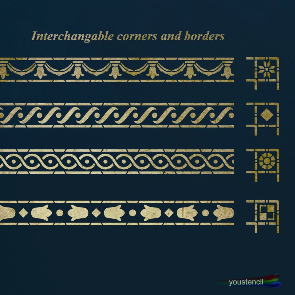 Decorative Borders Stencil : For Walls, Furniture and Art: ST29 | eBay