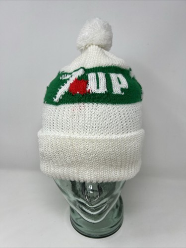 Vintage 7-up Seven Up Soda Pop Toque Beanie Knit Cap Hat Made In Canada ...