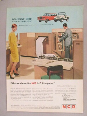 NCR 315 Computer PRINT AD - 1963 | eBay