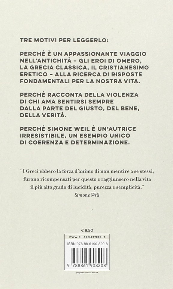 Simone Weil V. Abaterus Il libro del potere (Biblioteca Chiareletter ...