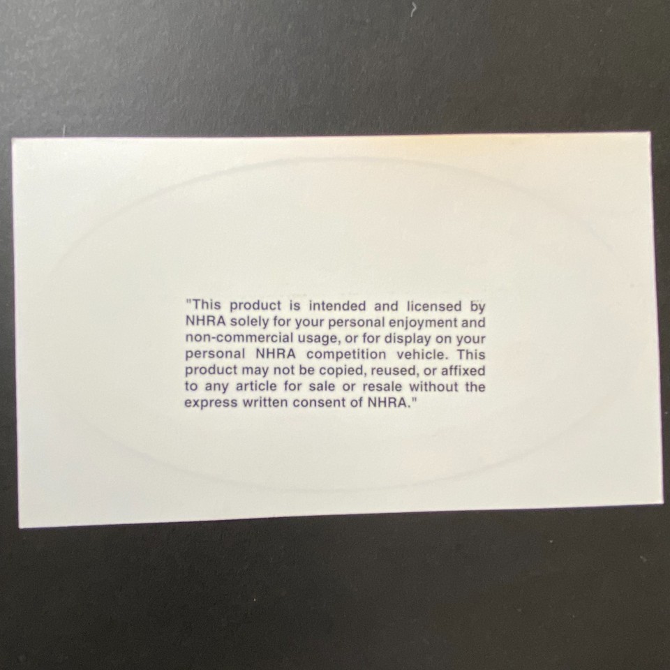 NHRA 2007 AC Delco Gatornationals Gainesville, FL Contestant Sticker ...