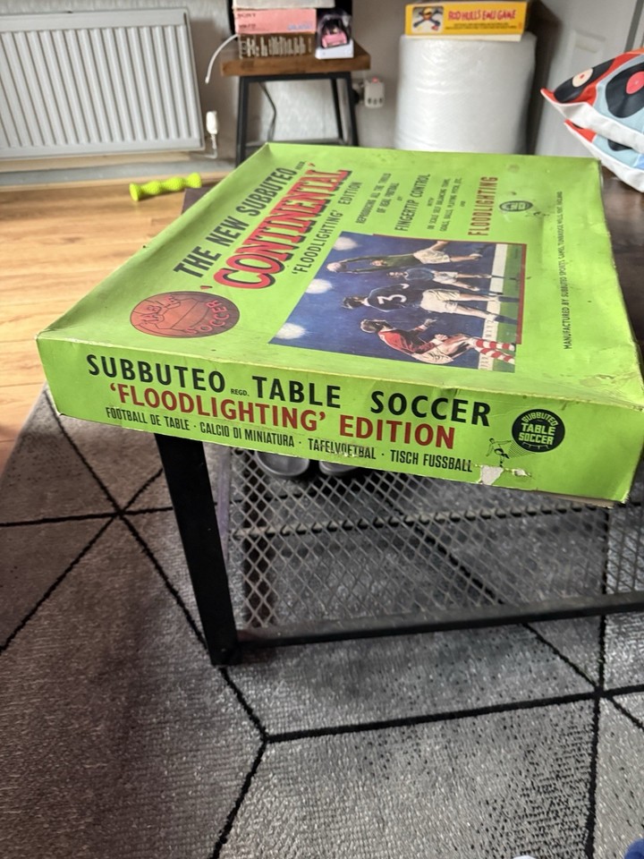 Vintage Subbuteo Continental 'Floodlighting' Edition complete Vintage ...