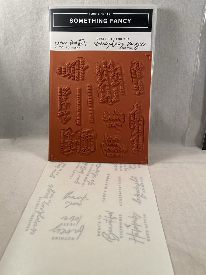 SOMETHING FANCY Stamp Set & Dies Stampin Up Sympathy Birthday Thank You ...